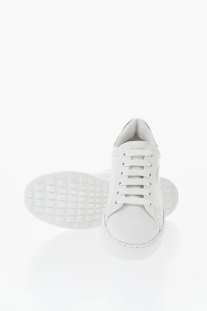 Ferragamo Sneaker Low NUMB aus Leder mit bedrucktem Gancini-Detail Salvatore Ferragamo