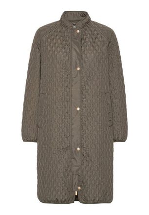 Ilse Jacobsen Steppjacke ALLY06 Modischer Oversize-Steppmantel mit Stehkragen und Raglan&auml;rmeln