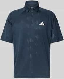 adidas Regular Fit Poloshirt mit Logo und Rei&szlig;verschluss