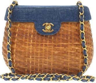 Chanel Pre-owned Cuir sacs-chanel - Femme - Pre-owned - Brun - Taille: ONE Size