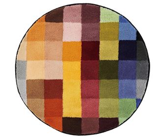 Kleine Wolke 8821148528 Cubetto Badteppich Polyacryl, Mehrfarbig, 90 x 90 x 3 cm