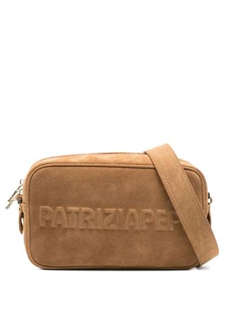 Patrizia Pepe sac à bandoulière (Im)perfection en daim - Tons neutres