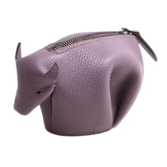 Loewe Pre-owned Leder M&uuml;nzetui - - Pre-owned - Damen - Lila - ONE SIZE