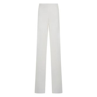 Alberta Ferretti High-Waist Straight Hosen - - Trousers - Damen - Wei&szlig; - XL