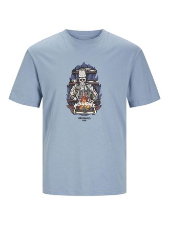 Jack & Jones Jorseven Skull Tee Ss Crew Neck Sn