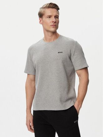 HUGO BOSS T-Shirt Waffle 50535891 Grau Regular Fit