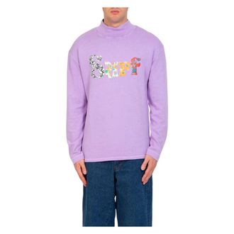 ERL Lila Surf Patch Langarmshirt - - Tops - Herren - Lila - S