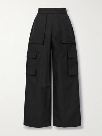 Alexander Wang Pantalon Treillis Large En Ripstop De Coton Mélangé - Noir