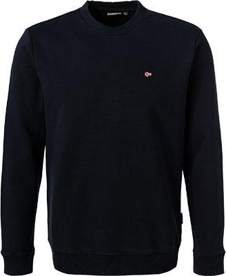 Napapijri Herren Sweatshirt blau Baumwolle unifarben