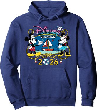 Disney Cruise Mickey & Minnie Group Vacation 2026 Matching Pullover Hoodie