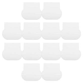 NUOBESTY 12 St&uuml;ck Selbstklebende Wc Sitz Hebegriffe aus Robustem Polycarbonat Platzsparend und Hygienisch f&uuml;r Zuhause B&uuml;ro und Hotel