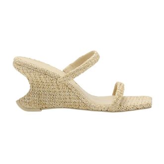 Cult Gaia Femme, Chaussures, Beige, Taille: 36 EU Raven Woven Sandal