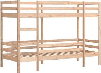 vidaXL Vidaxl - Lit superpos&eacute; sans matelas 90x190 cm bois de pin massif