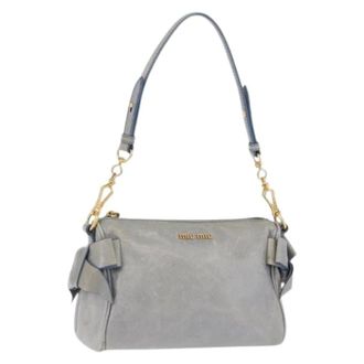 Miu Miu Sac bandouli&egrave;re Pre-owned - Femme - Pre-owned - Gris - Taille: ONE Size