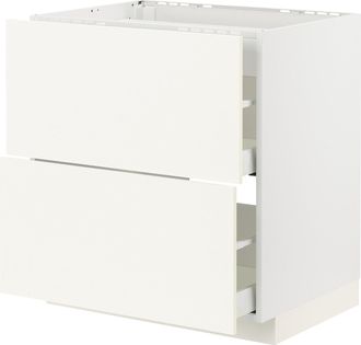 IKEA METOD / MAXIMERA Unterschr.f. Kochf./2 Fronten/2Sch