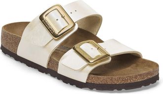 Birkenstock Sydney Cushion Buckle Birko-Flor Graceful Pearl White Normale Weite Gr. EU 37