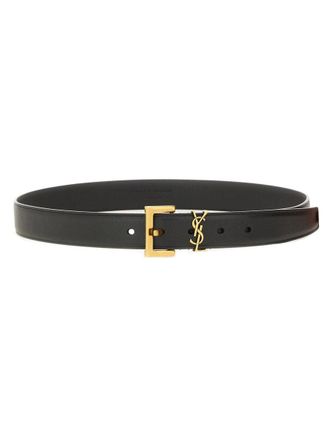 Saint Laurent Cassandre Belt - Black