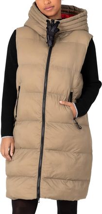 Timezone Damen Volume Vest, Caramel beige, S