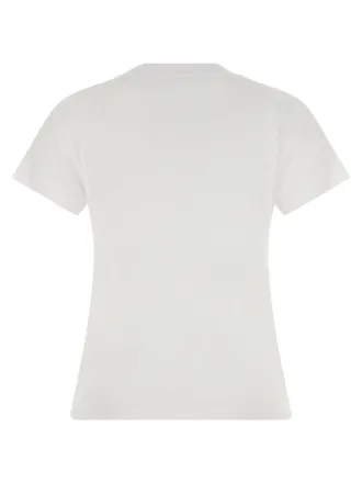 Ganni Tiger-Print Organic Cotton T-shirt - White