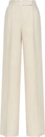 Max Mara Femme, Pantalons, Beige, Taille: 36 FR Badesse Wide Pantalons