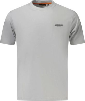 Napapijri Homme, Tops, Gris, Taille: S T-shirt &agrave; manches courtes S-Small Box