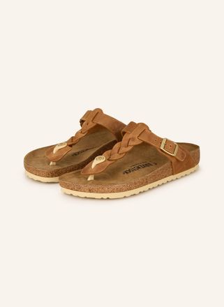 Birkenstock Zehentrenner Gizeh Braided Leoi braun