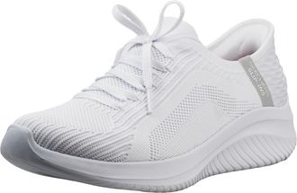 Skechers Herren Low-Top Sneaker Ultra Flex 3.0 Brilliant Path, M&auml;nner Slip-On,Skater,Low-top,Slipper,Mokassins,Halbschuhe,Wei&szlig; WHT,42 EU
