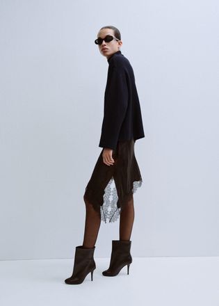 Mango Pull col chemin&eacute;e &agrave; boutons bleu marine fonc&eacute; - Femme - XXS - MANGO