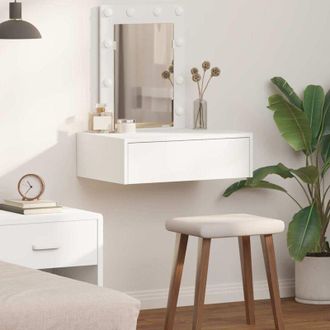 vidaXL Table de Toilette Blanc 60 x 40 x 70 cm Bois ding&eacute;nierie Vidaxl
