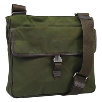 Prada Sac bandouli&egrave;re en nylon vintage Pre-owned - Femme - Pre-owned - Vert - Taille: ONE Size