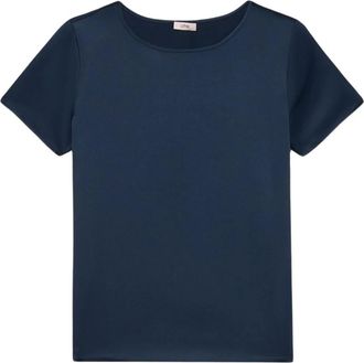 Oltre Femme, Tops, Bleu, Taille: 46 FR T-shirt bicolore