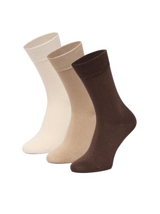 Gino Rossi Lange Socken CEO_AS_GR_01_W_AW26 (3-PACK). Beige
