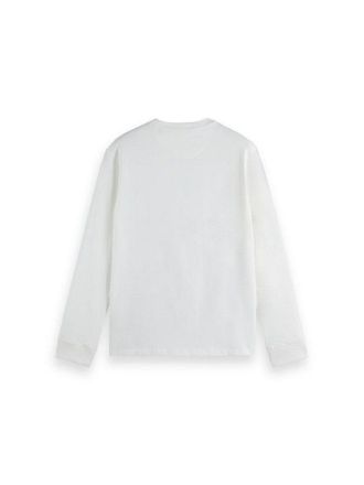 Scotch & Soda Rundhalspullover Chest logo regular-fit long-sleeve
