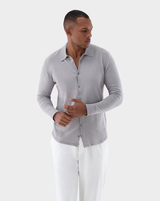 van Laack Strick Hemd aus Air Cotton