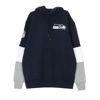 New Era Farbblock Hoody selten - - Sweatshirts & Hoodies - Herren - Blau - XL