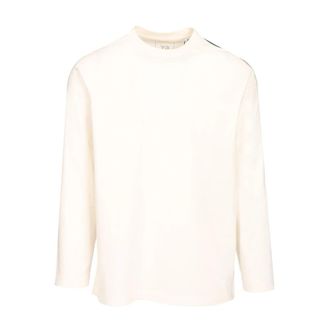 Yohji Yamamoto Langarm-Baumwoll-T-Shirt - - Tops - Damen - Wei&szlig; - S