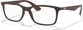 Ray-Ban Rb7047 Optics Braun Fassung Klar Glas Polarisiert 54-17