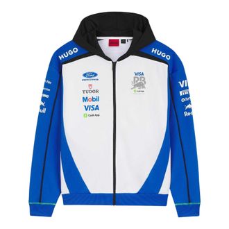 HUGO BOSS Hugo - Visa Cash App Racing Bulls F1 Hoodie mit durchgehendem Rei&szlig;verschluss f&uuml;r Herren (Mittelblau)