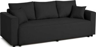 Best Mobilier Bestmobilier - Regala - canapé 3 places - convertible avec coffre - en tissu