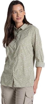 Craghoppers Damen NosiLife Arona Bluse, bud green print, XS