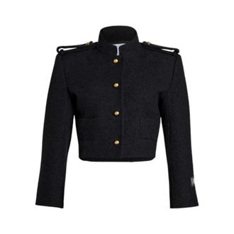 Patou Femme, Vestes, Noir, Taille: 38 FR Veste &Eacute;l&eacute;gante