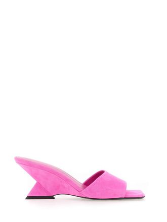 The Attico Leather Heel Mule - Pink