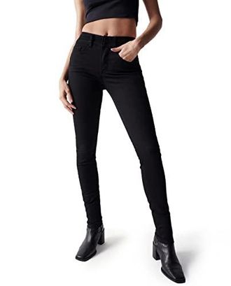 Salsa Secret Skinny True Black, Jeans Femme, Azul