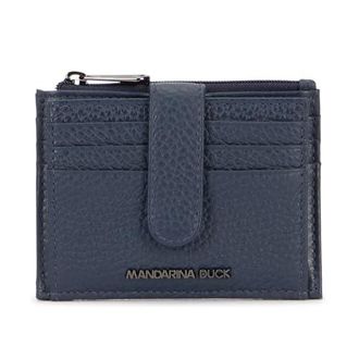 Mandarina Duck Mellow Leather Wallet, Accessoire de Voyage-Portefeuille Femmes, Dress Blue, Taille Unique