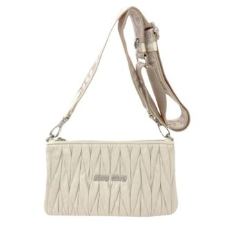 Miu Miu Sac bandouli&egrave;re pochette Pre-owned - Femme - Pre-owned - Blanc - Taille: ONE Size