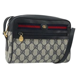 Gucci Pre-owned Vintage GG Canvas Schultertasche - - Pre-owned - Damen - Blau - ONE SIZE