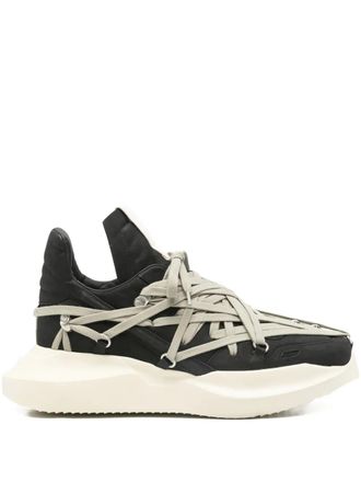 Rick Owens lace-up sneakers - Schwarz