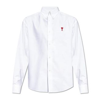 Ami Shirt mit Logo - - Shirts - Herren - Wei&szlig; - S