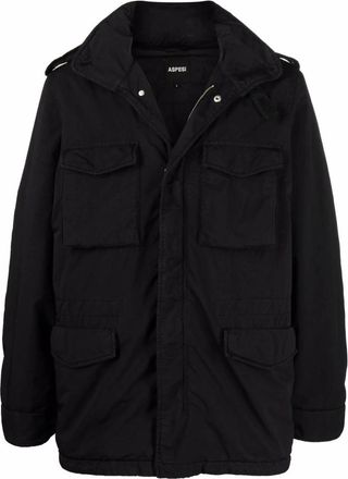 Aspesi Cargo-pocket Hooded Coat