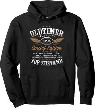 Generic 30. Geburtstag Oldtimer Februar Baujahr 1996 Pullover Hoodie